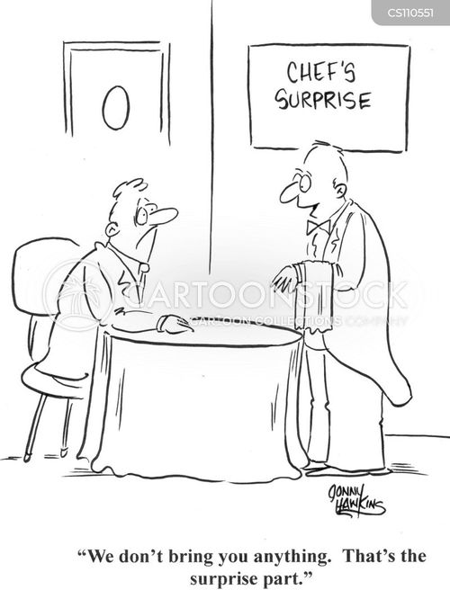 Chefs Surprise Cartoons and Comics - funny pictures from CartoonStock