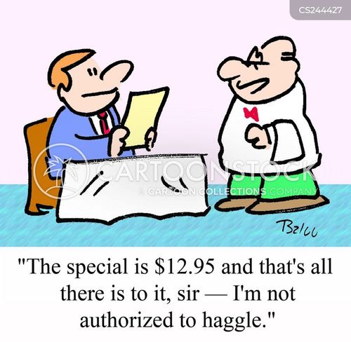 Haggle Cartoons and Comics - funny pictures from CartoonStock