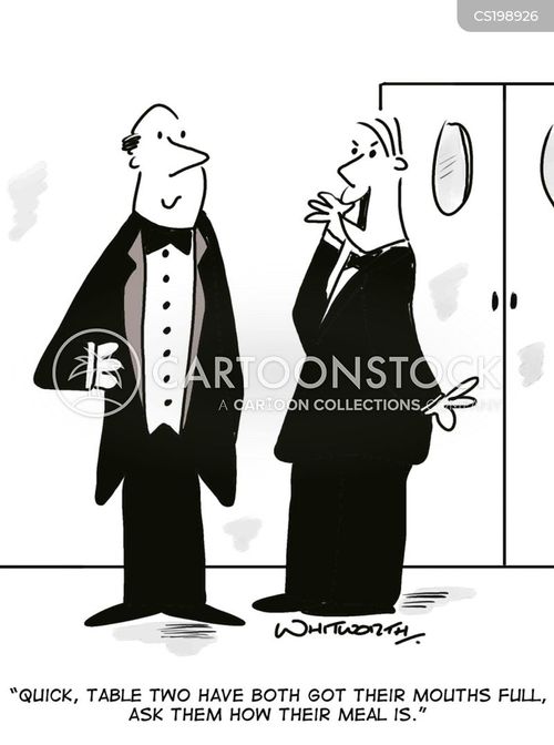 Posh Restaurant Cartoons and Comics - funny pictures from CartoonStock
