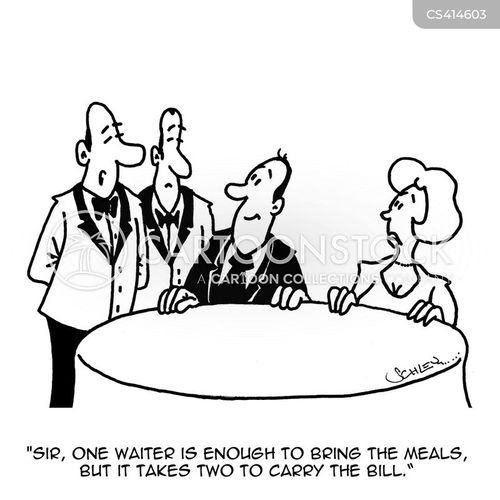 Restaurant Bills Cartoons and Comics - funny pictures from CartoonStock