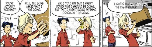 Stockroom Cartoons and Comics - funny pictures from CartoonStock