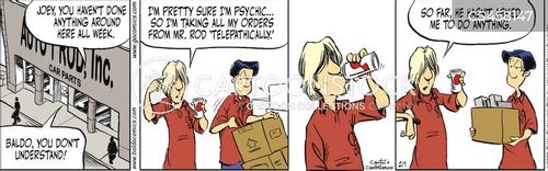 Telepathy Cartoons and Comics - funny pictures from CartoonStock