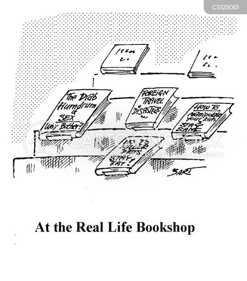 Bookshop Cartoons and Comics - funny pictures from CartoonStock