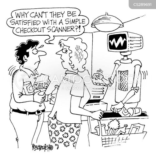 Scanner Technology Cartoons and Comics - funny pictures from CartoonStock
