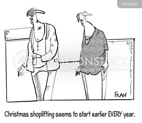 Shoplifting Cartoons and Comics - funny pictures from CartoonStock