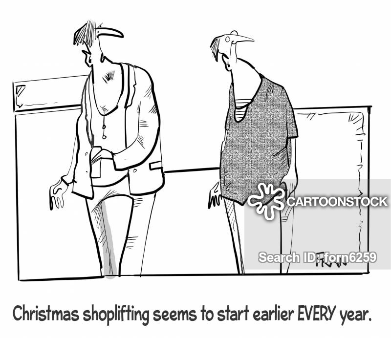 Shoplifting Cartoons and Comics - funny pictures from CartoonStock