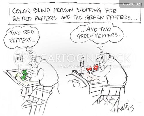Color Blindness Cartoons and Comics - funny pictures from CartoonStock