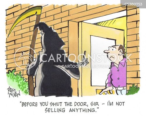 Deaths Door Cartoons and Comics - funny pictures from CartoonStock