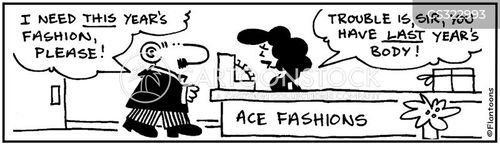 Suit Shopping Cartoons and Comics - funny pictures from CartoonStock