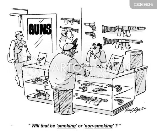 Gun Store Cartoons and Comics - funny pictures from CartoonStock