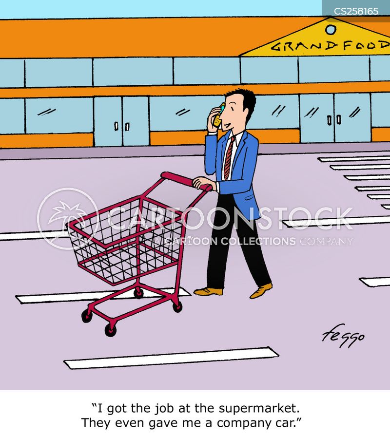 Supermarket Worker Cartoons and Comics - funny pictures from CartoonStock