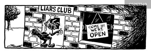 Lieing Cartoons and Comics - funny pictures from CartoonStock