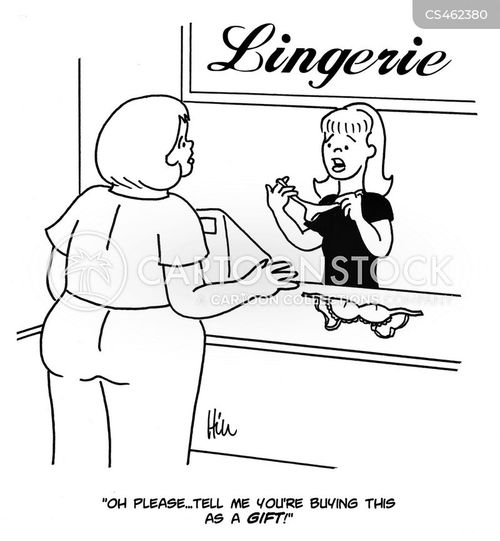 Lingerie Stores Cartoons and Comics - funny pictures from CartoonStock
