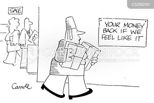 Money Back Guarantee Cartoons and Comics - funny pictures from CartoonStock