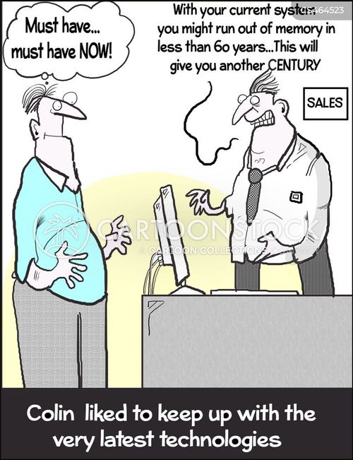 Tech Shopping Cartoons and Comics - funny pictures from CartoonStock