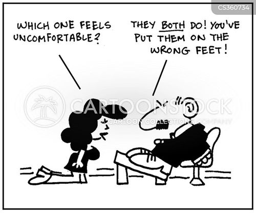 Wrong Foot Cartoons and Comics - funny pictures from CartoonStock