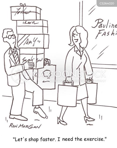 Buying Clothes Cartoons and Comics - funny pictures from CartoonStock