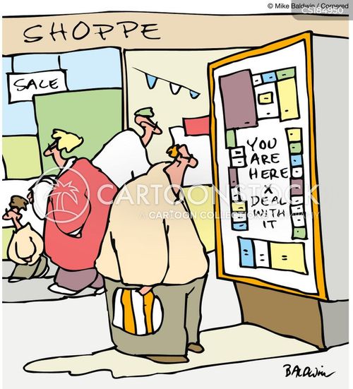 Shopping Mall Cartoons and Comics - funny pictures from CartoonStock