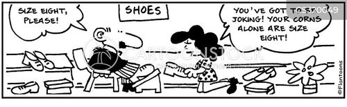 Bunions Cartoons and Comics - funny pictures from CartoonStock