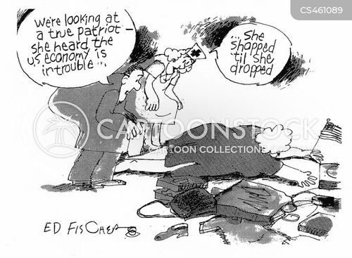 Shop Til You Drop Cartoons and Comics - funny pictures from CartoonStock