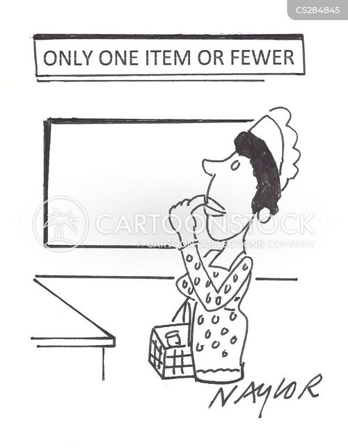 10 Items Or Less Cartoons and Comics - funny pictures from CartoonStock