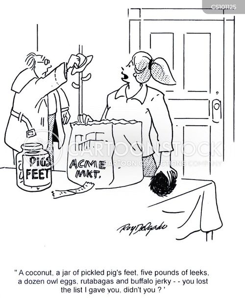 Pig's Feet Cartoons and Comics - funny pictures from CartoonStock