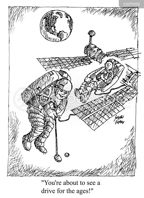 Space Golf Cartoons and Comics - funny pictures from CartoonStock