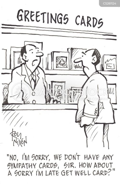 Sympathy Cards Cartoons and Comics - funny pictures from CartoonStock