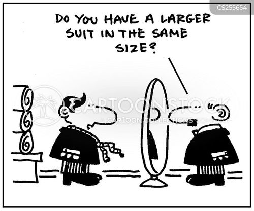 Clothing Size Cartoons and Comics - funny pictures from CartoonStock