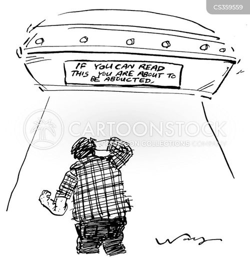 Abduction Scenario Cartoons and Comics - funny pictures from CartoonStock