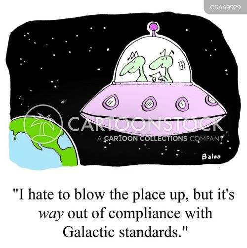 Alien Invasion Cartoons and Comics - funny pictures from CartoonStock