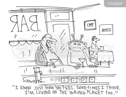 Alien Lifeform Cartoons and Comics - funny pictures from CartoonStock