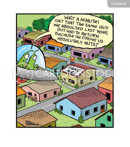 Alien Abduction Cartoons and Comics - funny pictures from CartoonStock
