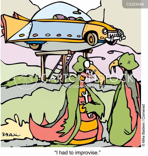 Spaceship Technology Cartoons and Comics - funny pictures from CartoonStock