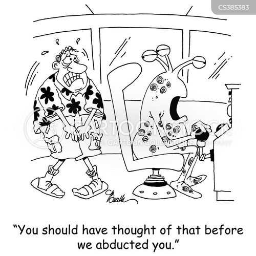 Alien Abduction Cartoons and Comics - funny pictures from CartoonStock