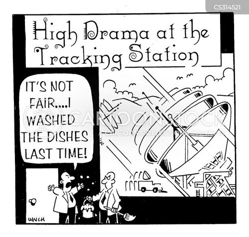 Tracking Stations Cartoons and Comics - funny pictures from CartoonStock