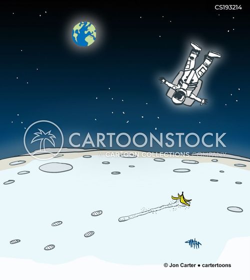 Moonwalk Cartoons and Comics - funny pictures from CartoonStock