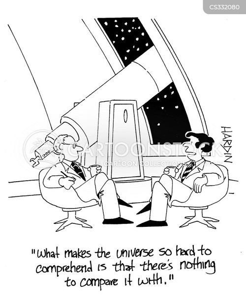 Cosmic Comparison Cartoons and Comics - funny pictures from CartoonStock
