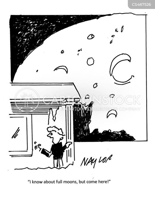 Full Moon Coming Up Cartoons and Comics - funny pictures from CartoonStock
