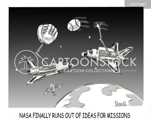 Space Mission Cartoons and Comics - funny pictures from CartoonStock