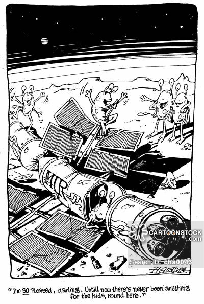 Space Junk Cartoons and Comics - funny pictures from CartoonStock