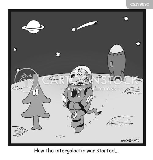 Intergalactic War Cartoons and Comics - funny pictures from CartoonStock