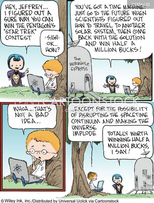 Space-time Cartoons and Comics - funny pictures from CartoonStock