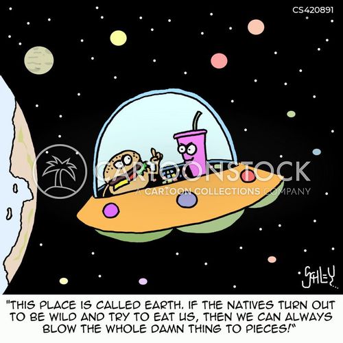 Earth In Pieces Cartoons and Comics - funny pictures from CartoonStock