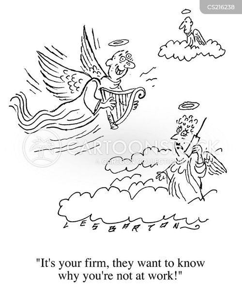 Angelic Halo Cartoons and Comics - funny pictures from CartoonStock