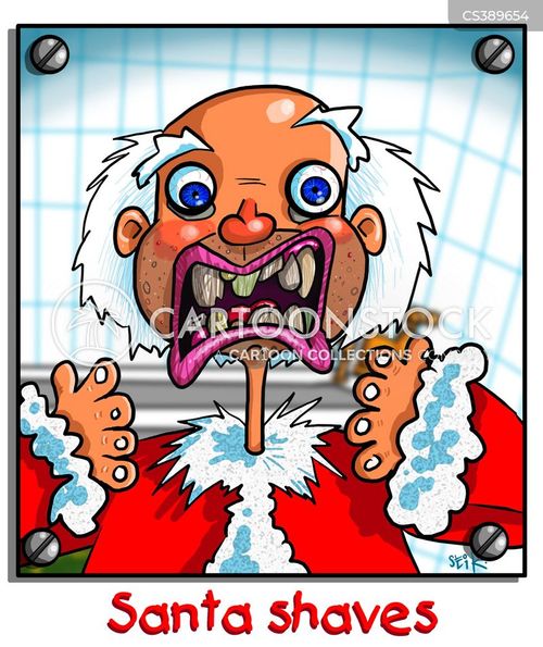 Shirtless Santa Cartoons and Comics - funny pictures from CartoonStock
