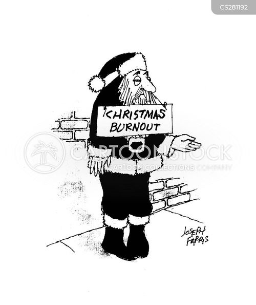 Passed Out Santa Cartoons and Comics - funny pictures from CartoonStock