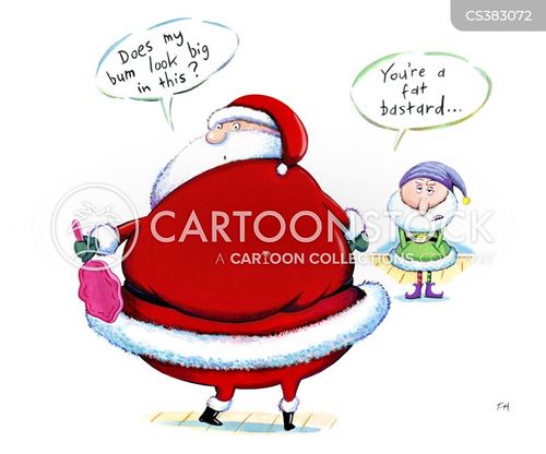Fat Santa Cartoons and Comics - funny pictures from CartoonStock