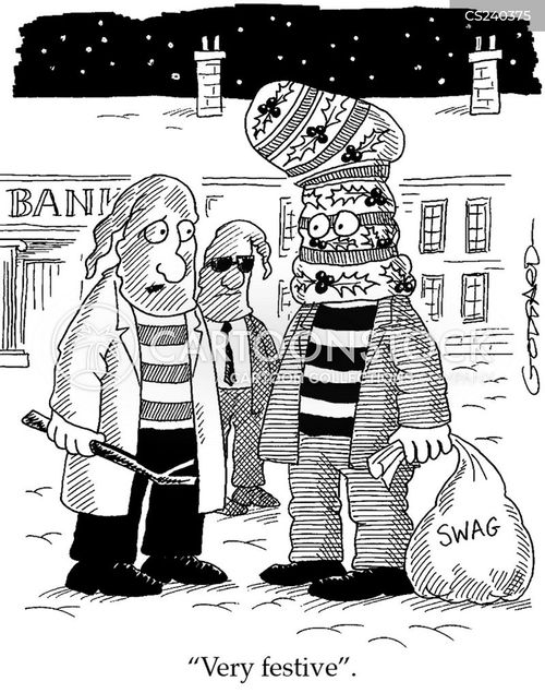 Masked Robbers Cartoons and Comics - funny pictures from CartoonStock