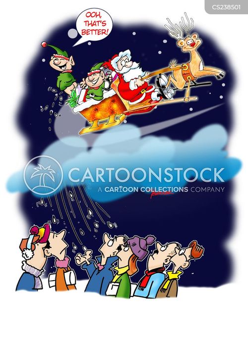 Father Chritmas Cartoons and Comics - funny pictures from CartoonStock